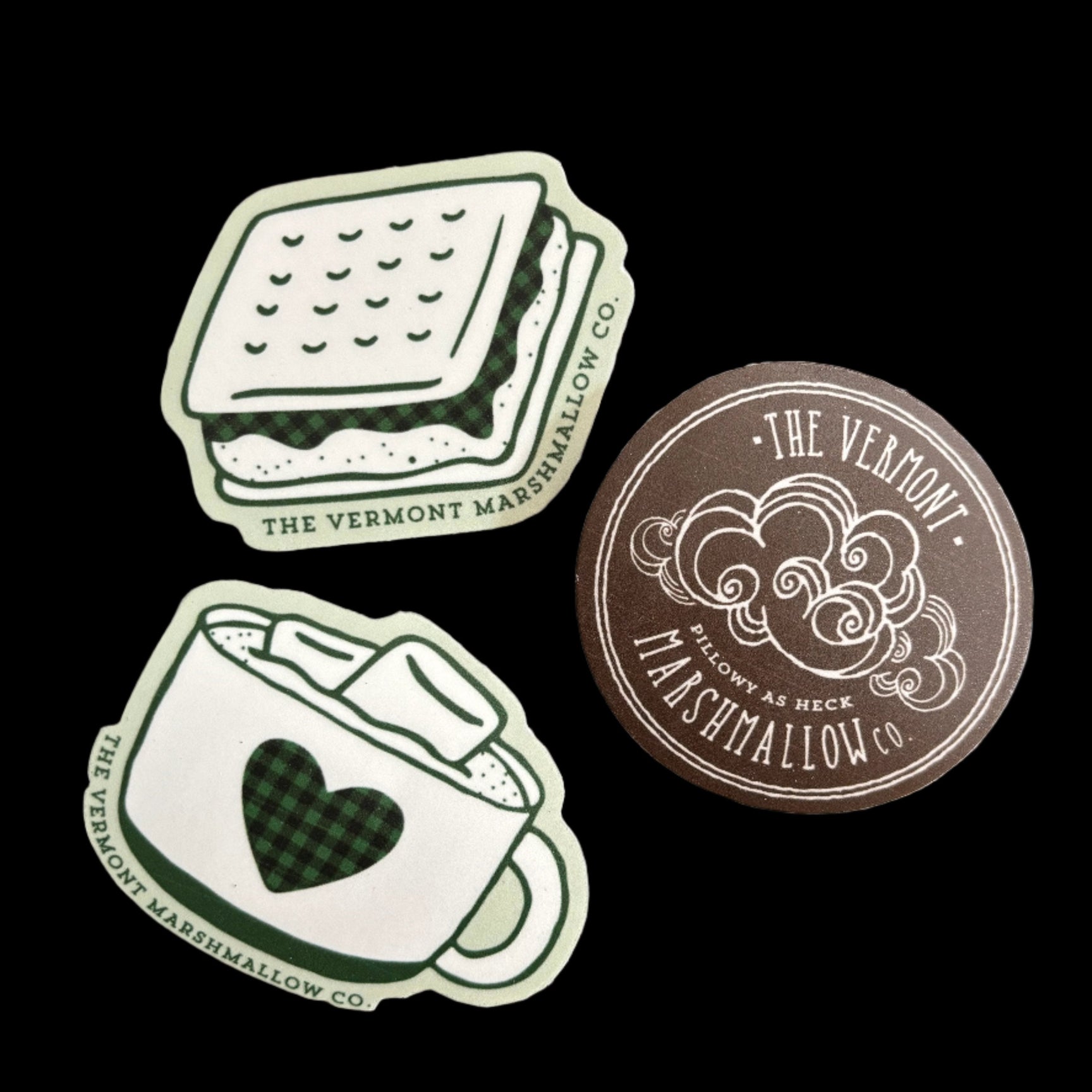 pre-order: vermont marshmallow sticker pack! – the vermont marshmallow co.